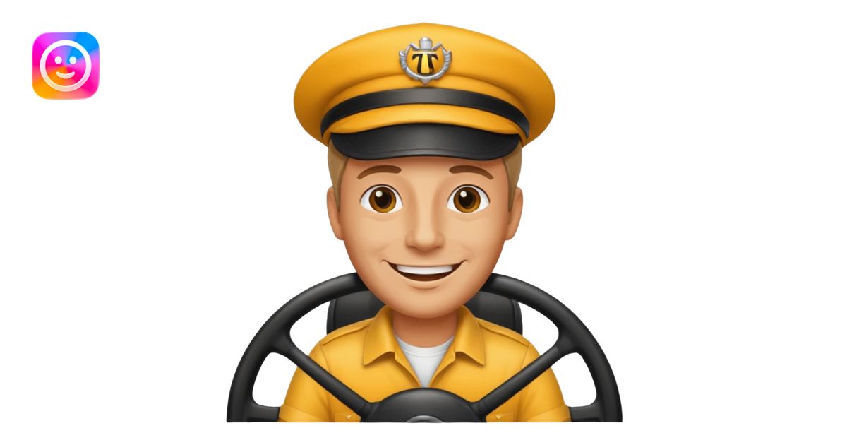 Taxi driver emoji | AI Emoji Generator