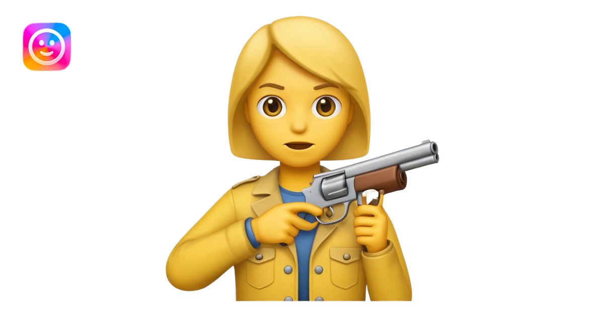 Normal emoji holding you at gunpoint emoji | AI Emoji Generator