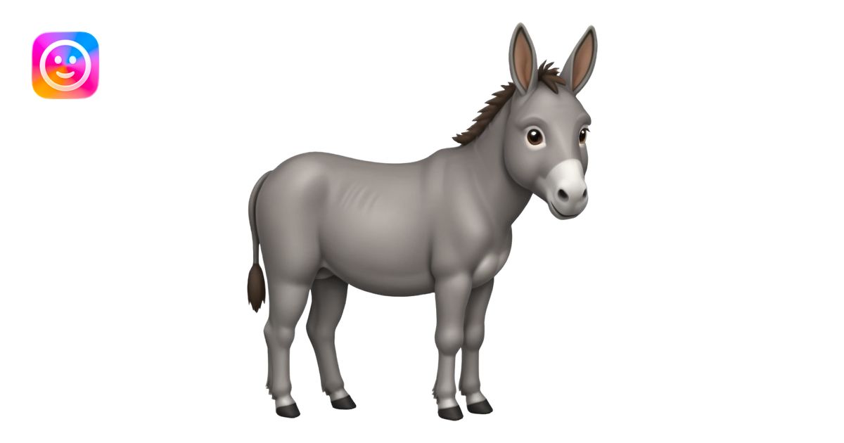 Donkey emoji | AI Emoji Generator