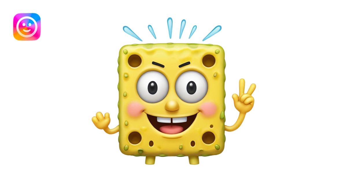 SpongeBob hitting the 67 emote emoji | AI Emoji Generator