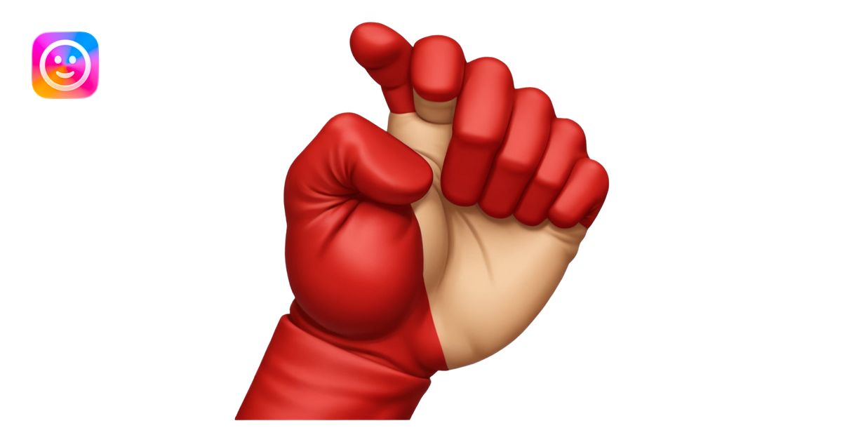 Saitama red hand punch emoji | AI Emoji Generator