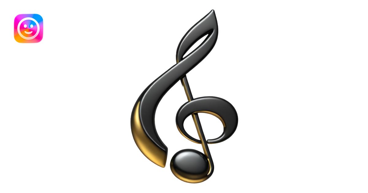 Animated music note bobbing up and down emoji | AI Emoji Generator