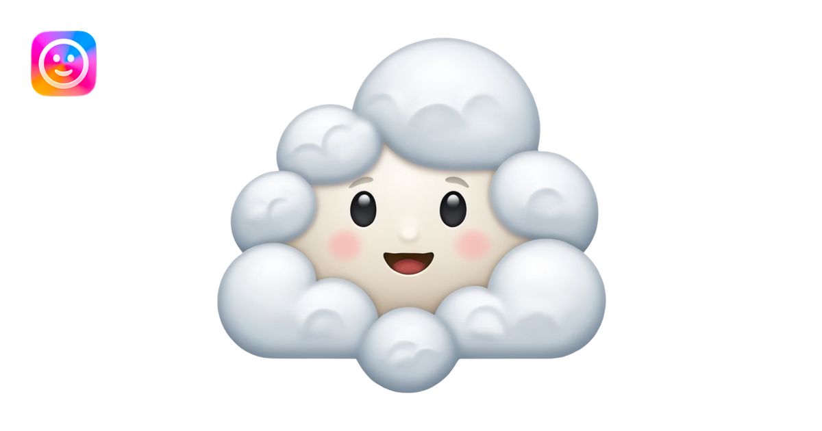 cloud emoji | AI Emoji Generator