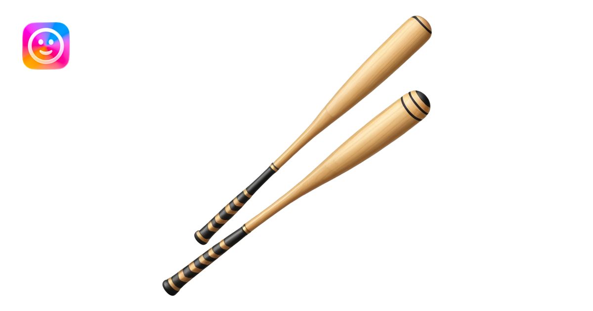 Baseball bat emoji | AI Emoji Generator