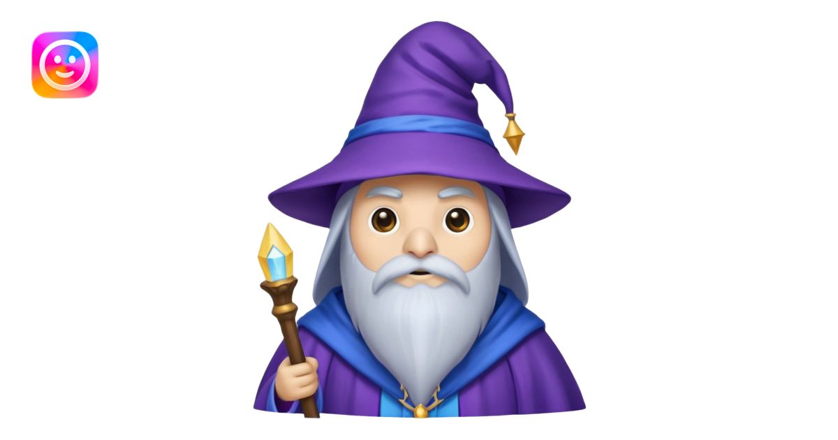 Penguin Wizard emoji | AI Emoji Generator