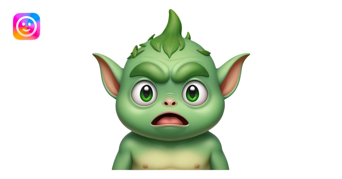 grogu shocked face emoji | AI Emoji Generator