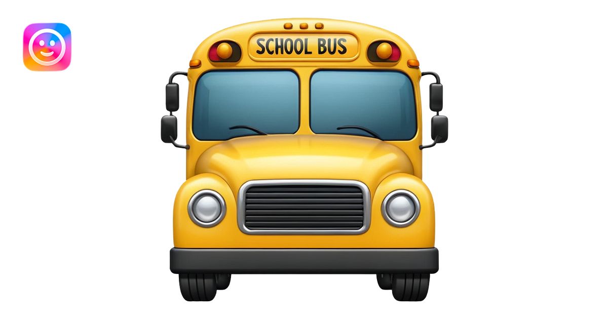 Make me an emoji of a small school bus emoji | AI Emoji Generator