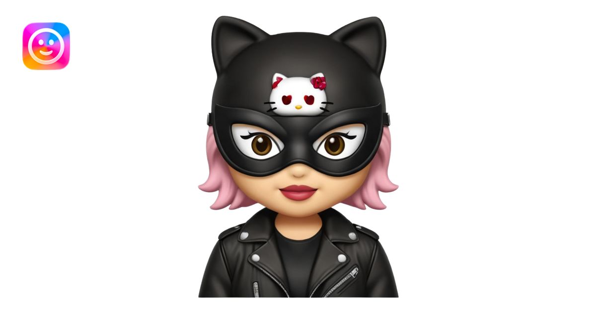 Hello Kitty bandida emoji | AI Emoji Generator
