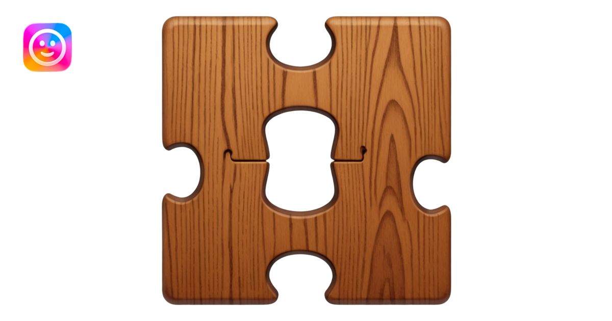 missing piece brown puzzle emoji | AI Emoji Generator