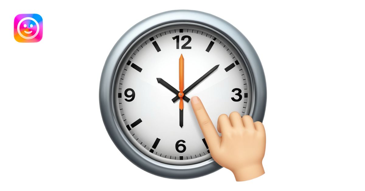 clock it finger emoji emoji | AI Emoji Generator