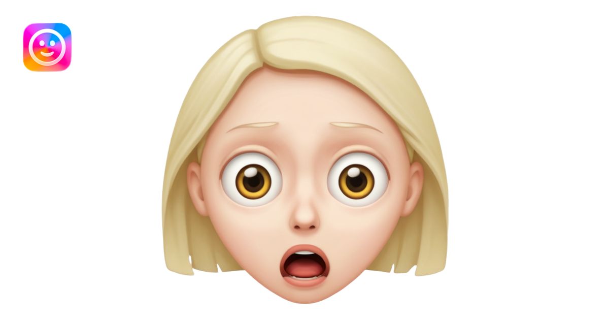 Frightened face emoji emoji | AI Emoji Generator