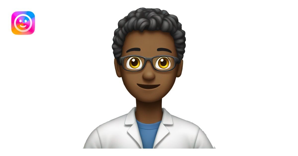 Student in Lab emoji | AI Emoji Generator