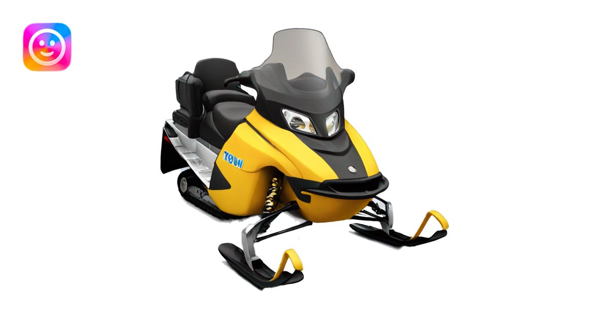 Snowmobile emoji | AI Emoji Generator