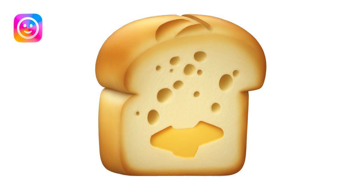 Bread with a slice of cheese emoji | AI Emoji Generator