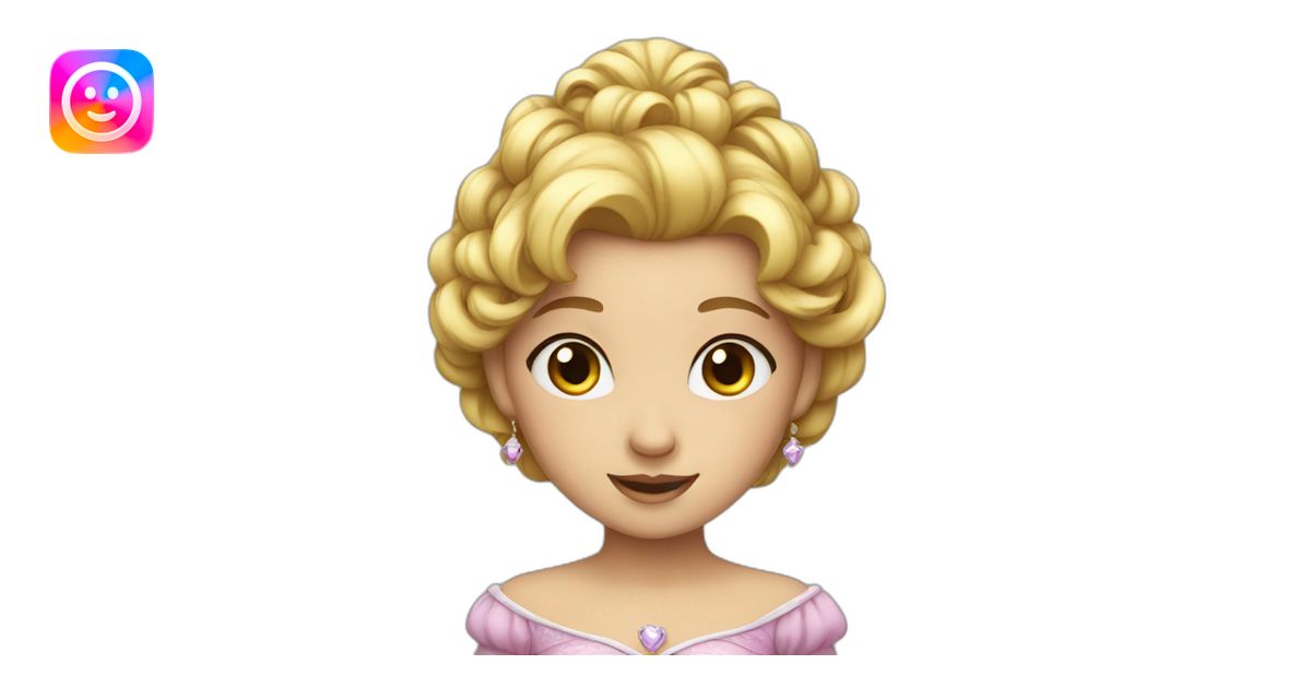 Cute princess emoji | AI Emoji Generator