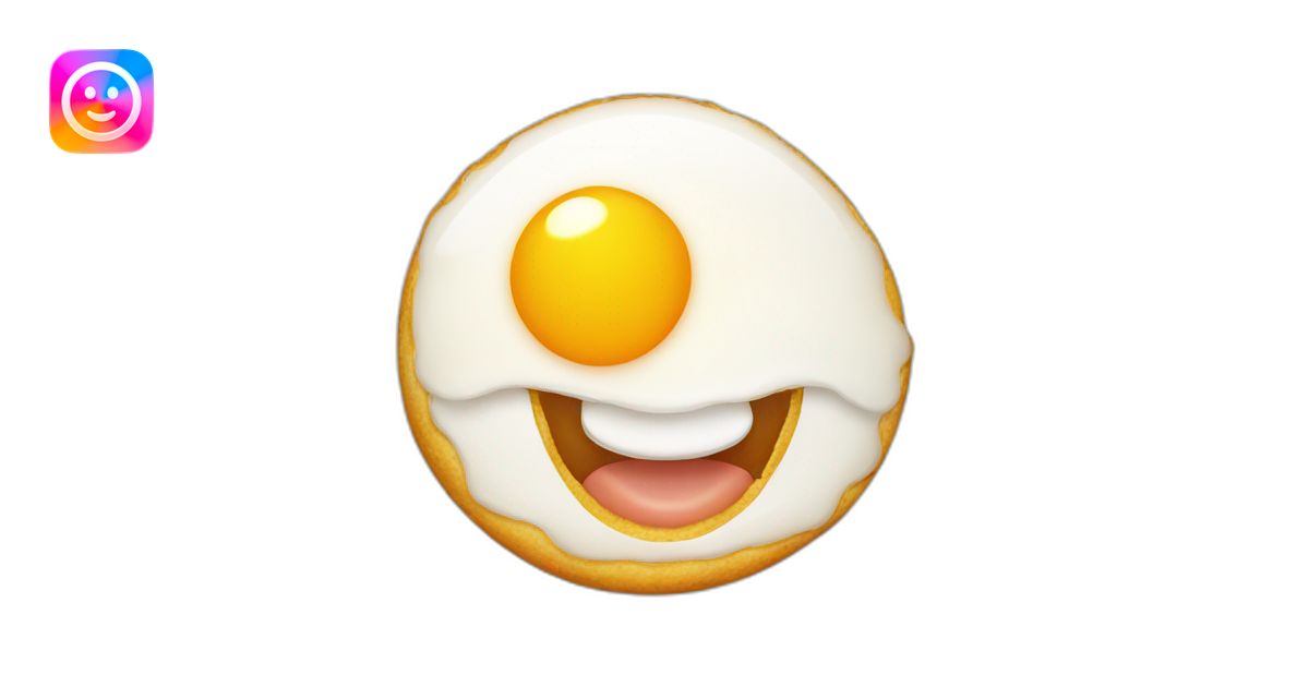 smiling fried egg emoji | AI Emoji Generator