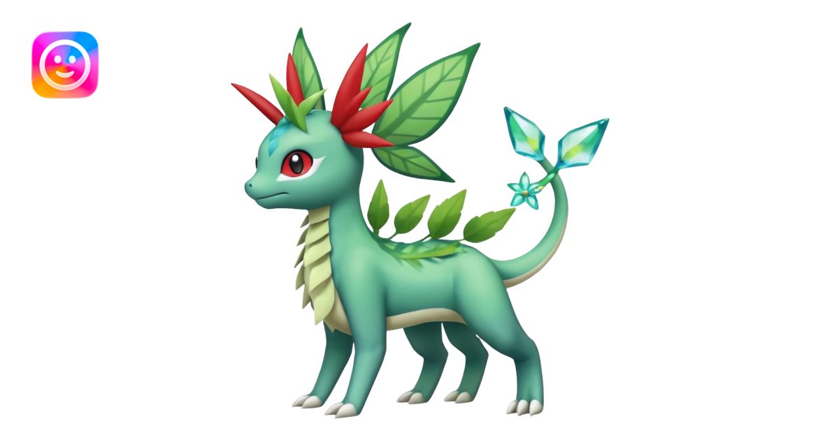 Shaymin-Vaporeon-Sceptile-Flygon-Meloetta-Pokémon-Fakémon-fusion, full ...