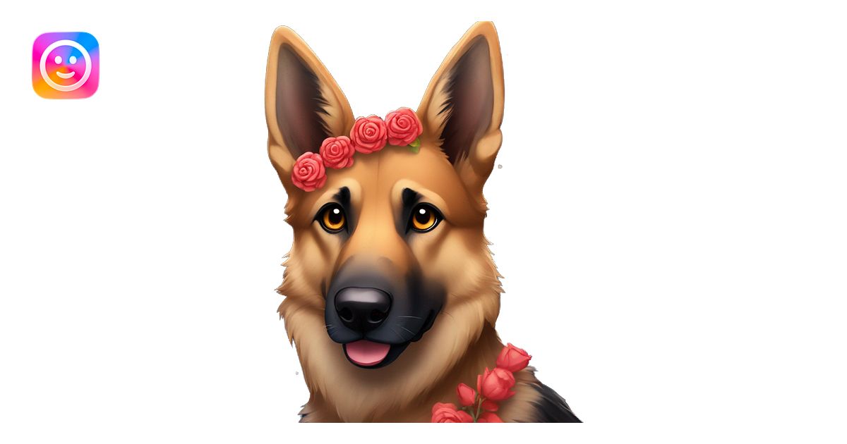 Midnight starry night stars dark Brindled German shepherd fox carrying ...