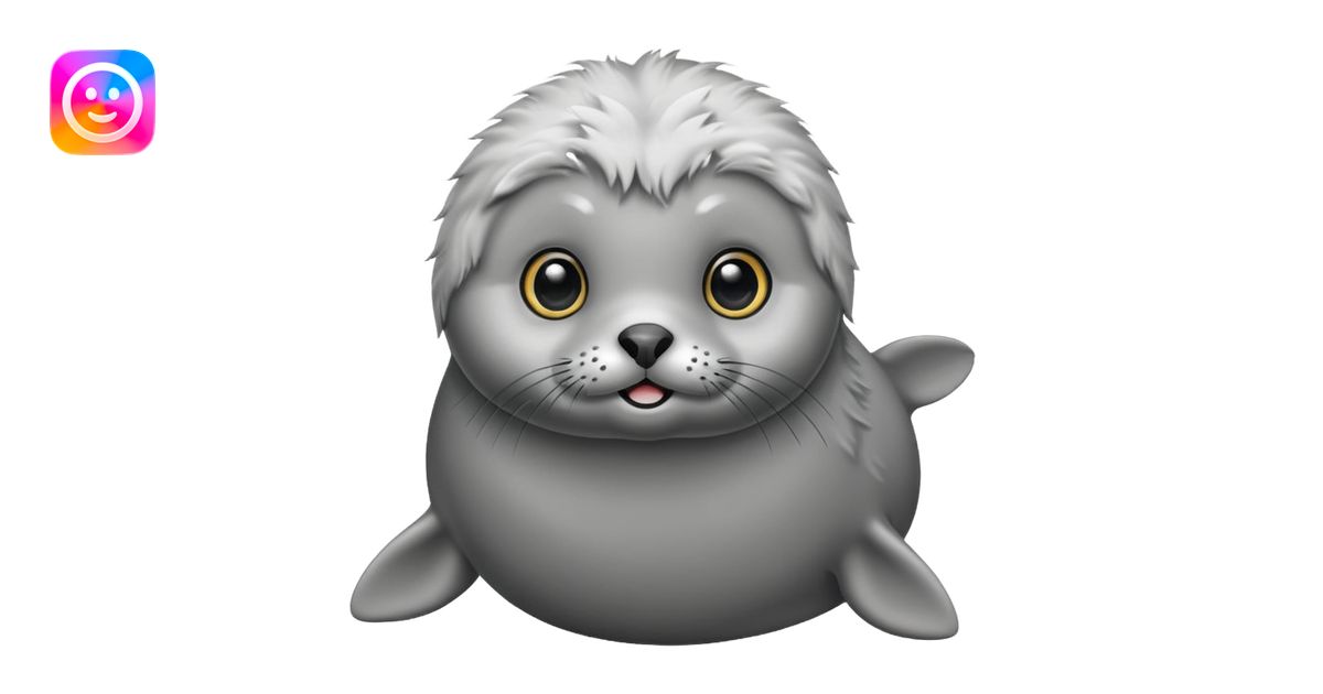 A super super cute seal emoji | AI Emoji Generator