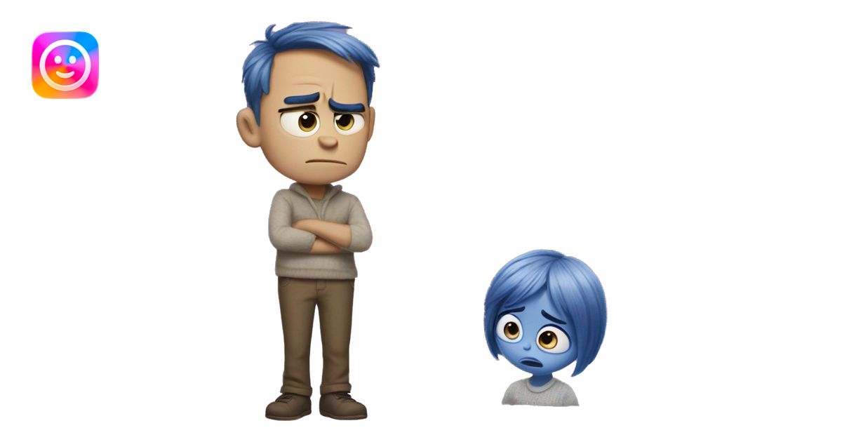 sadness Inside Out emoji | AI Emoji Generator