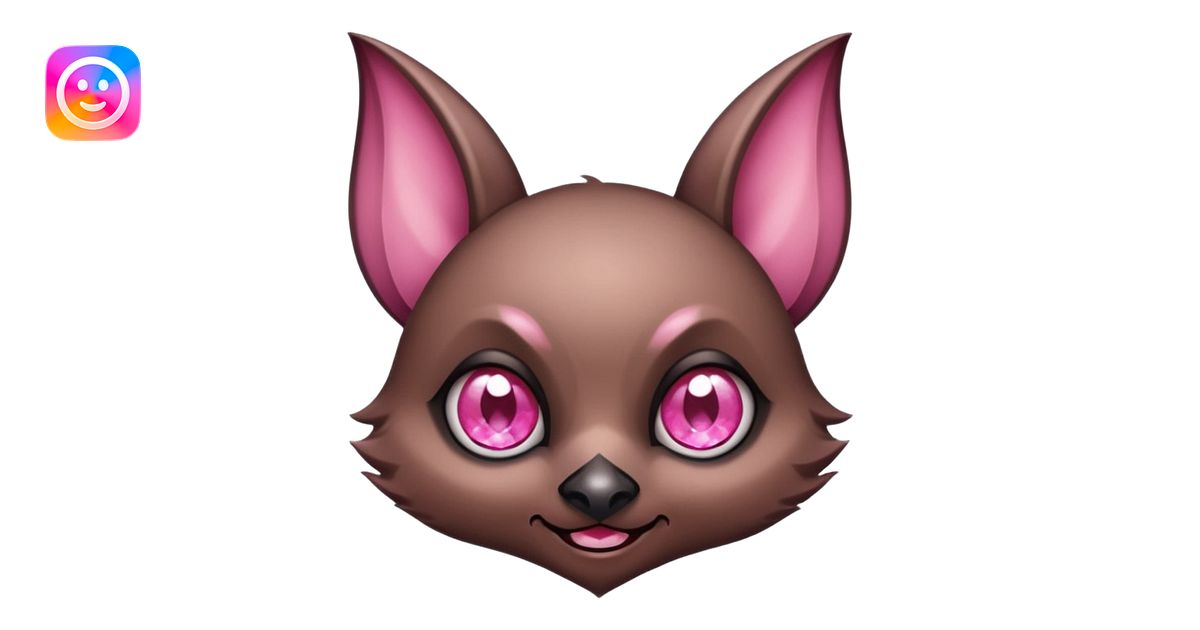 a normal bat witha pink diamond in its forhead, the full bat with his ...