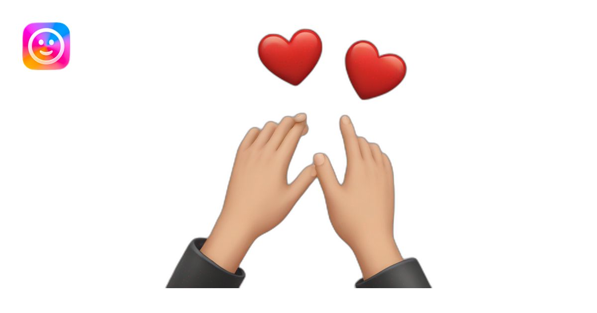 mano cuore emoji | AI Emoji Generator