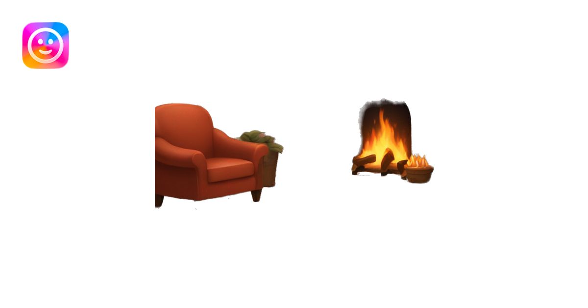 cozy fireplace emoji | AI Emoji Generator