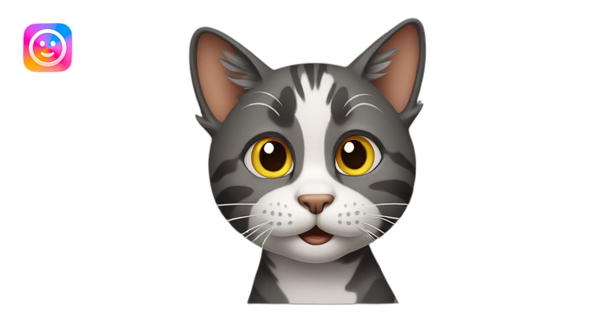 Goofy cat emoji | AI Emoji Generator