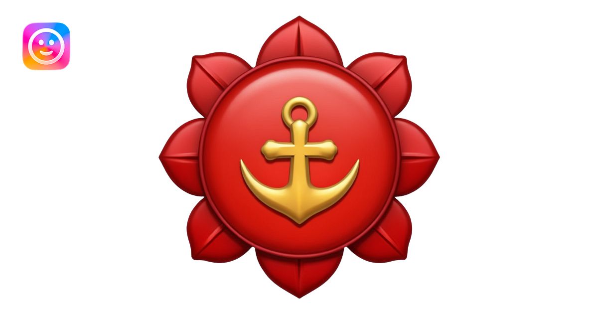 Symbol of sacrifice in berserk in red colour emoji | AI Emoji Generator