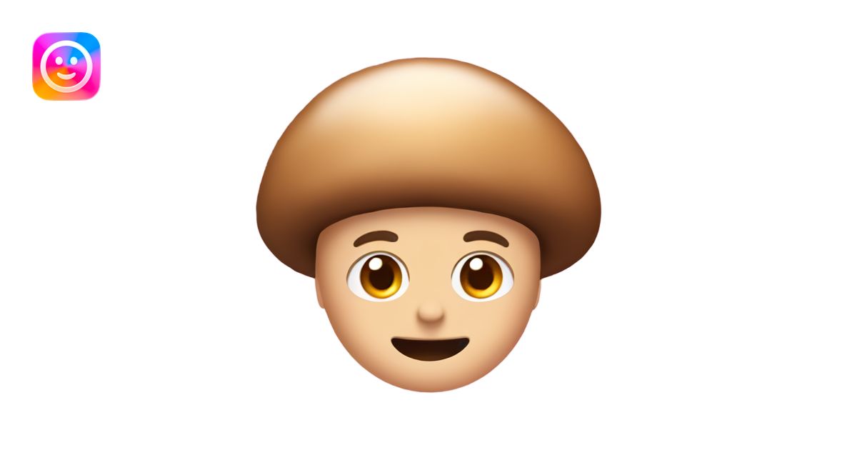 Brat with little hairs all over and a mushroom cap emoji | AI Emoji ...