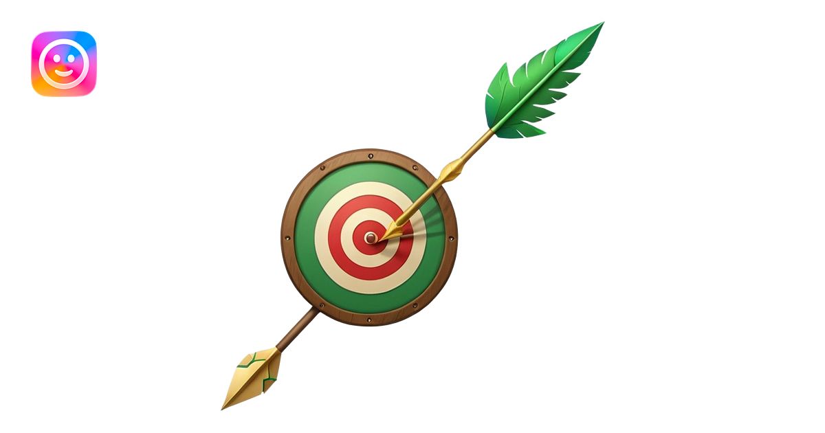 target and arrow emoji | AI Emoji Generator