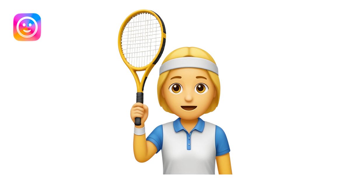 maak en emoji die moe is door het sporten het heeft een tennis band op ...