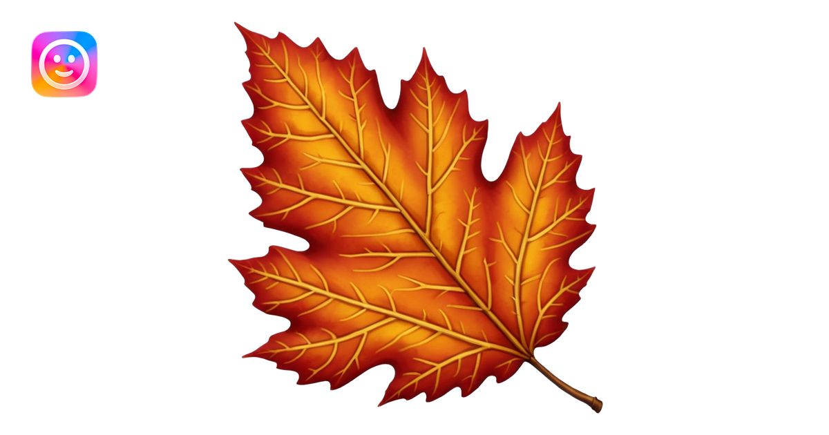 red birch leaf emoji | AI Emoji Generator
