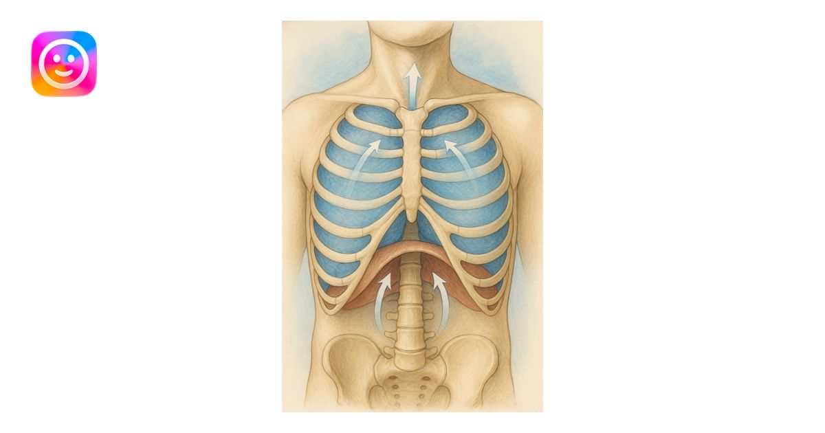A realistic, high-quality anatomical illustration showing a human torso ...