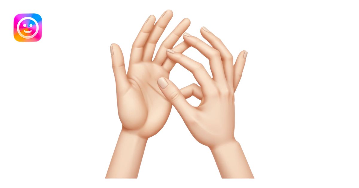 two hands gesturing a strangle motion with no person included emoji ...