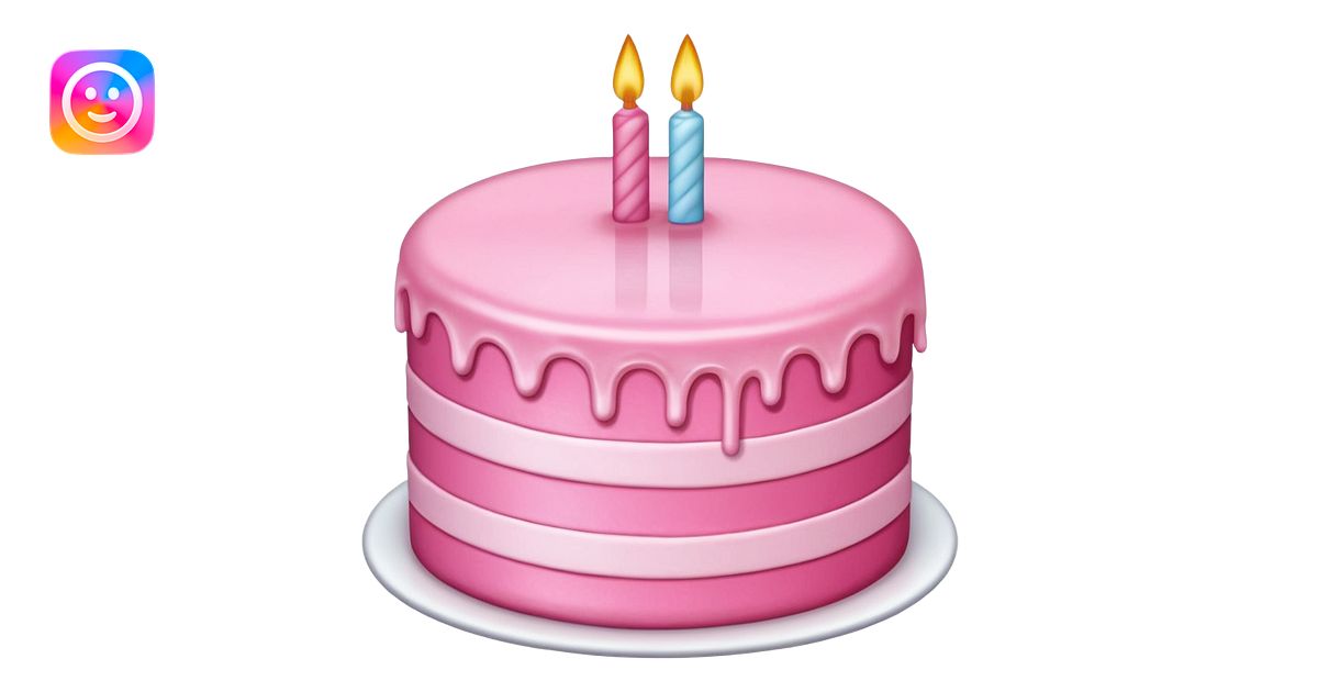 Cake pink emoji | AI Emoji Generator