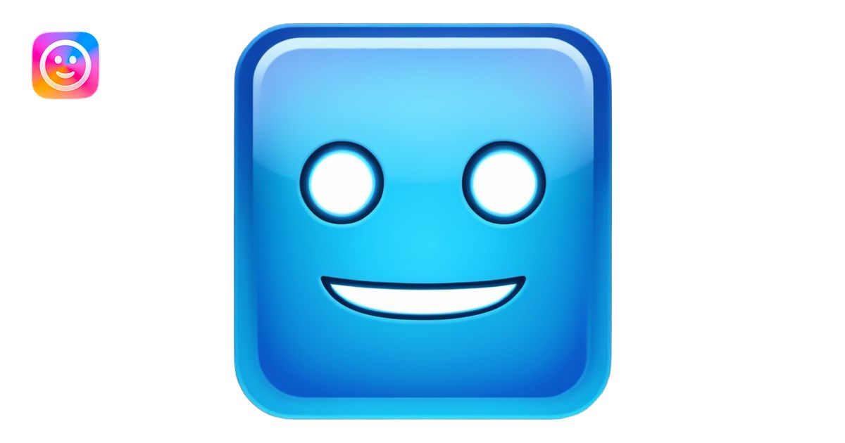 geometery dash square emoji | AI Emoji Generator