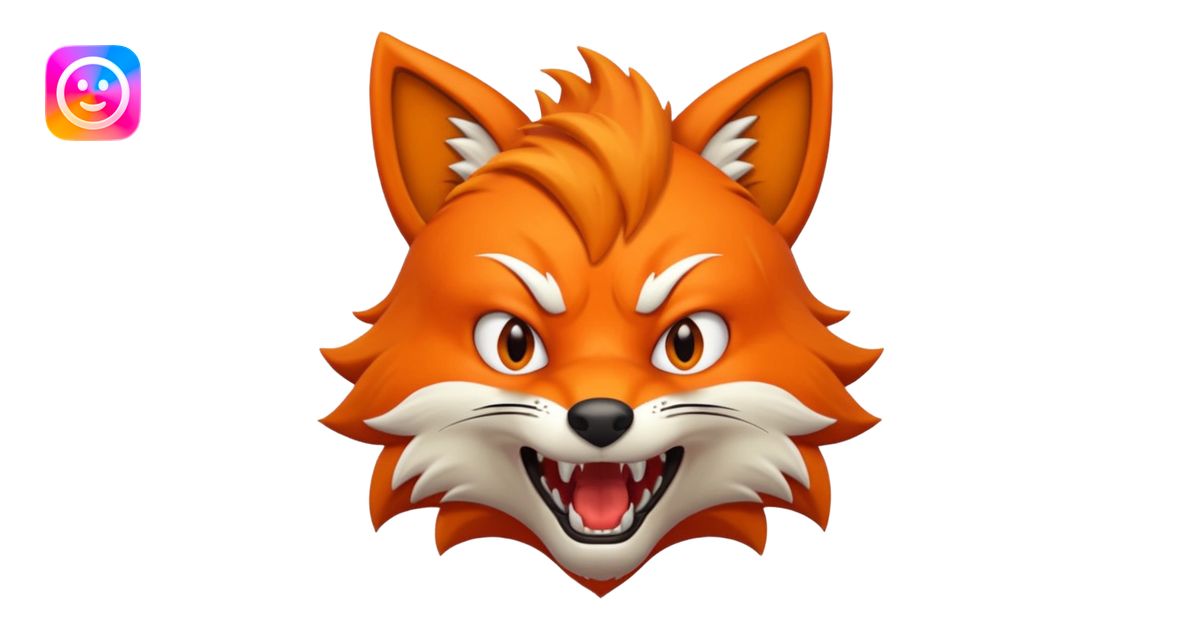 mad fox emoji | AI Emoji Generator