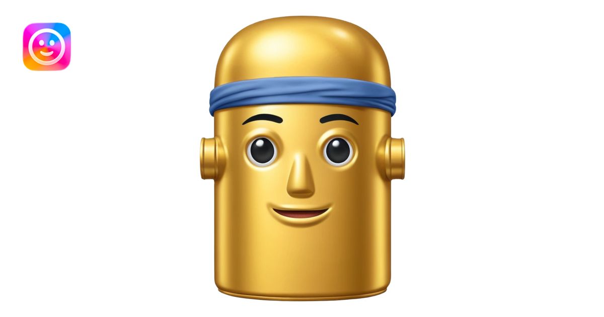 jeff koons style spam durag sculpture emoji | AI Emoji Generator