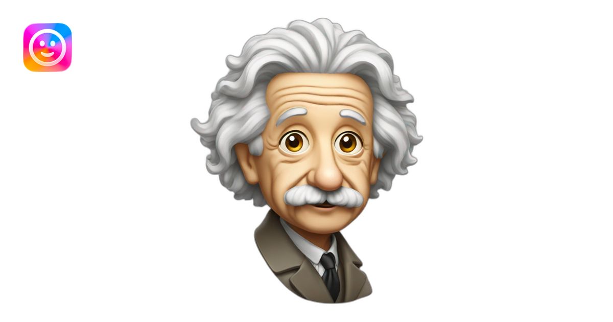 Albert Einstein emoji | AI Emoji Generator