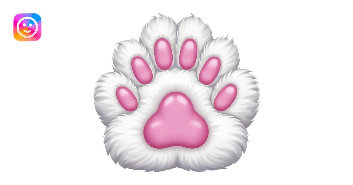 white cat's hand emoji | AI Emoji Generator