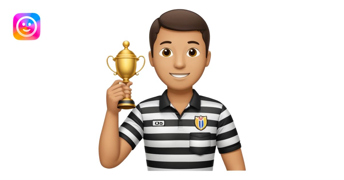 football referee with a vessel emoji | AI Emoji Generator