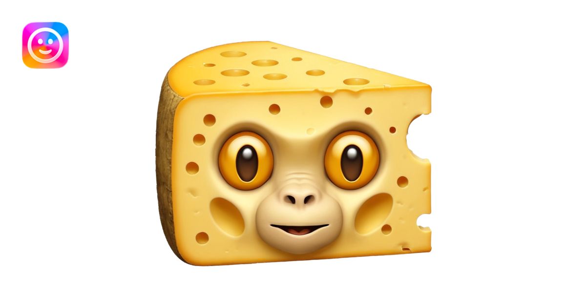 Monkey cheese emoji | AI Emoji Generator