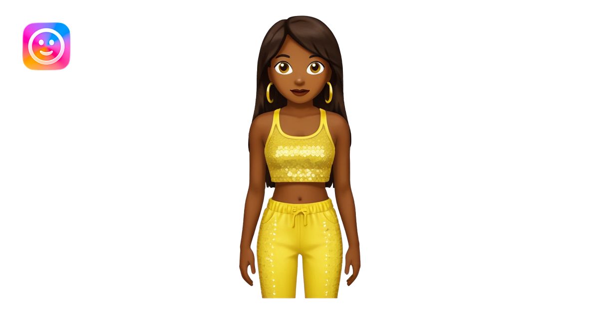 Chilli from TLC with long dark brown hair, yellow sequin crop top and ...