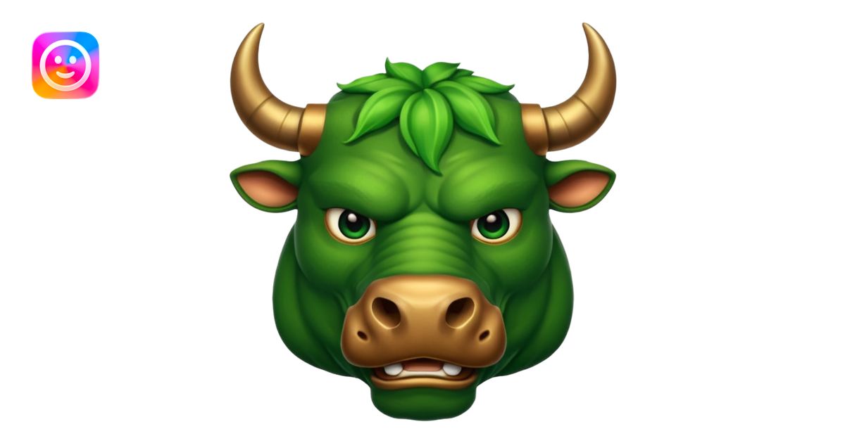 green bull face emoji | AI Emoji Generator