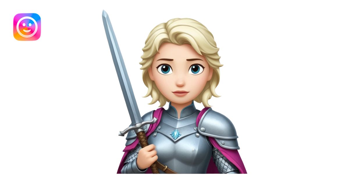 Elsa the war princess emoji | AI Emoji Generator