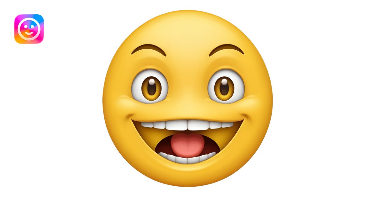 The 😬 mouth with the 😁 eyes please emoji | AI Emoji Generator