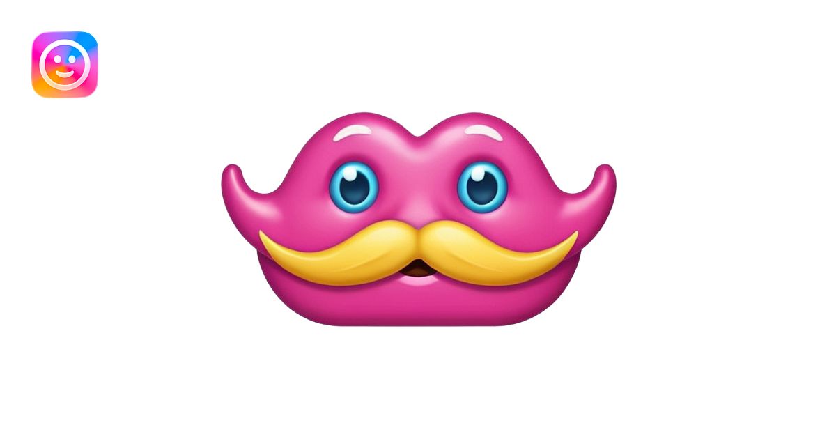candy mustache emoji | AI Emoji Generator