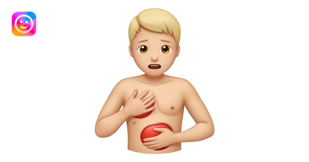Passing a kidney stone emoji | AI Emoji Generator