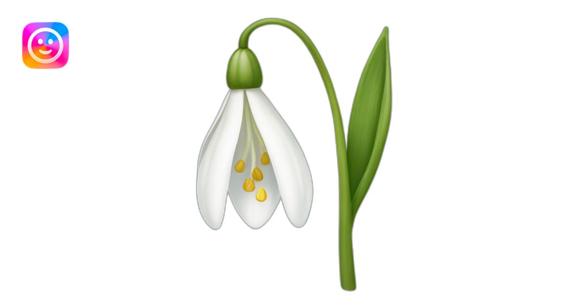 snowdrop emoji | AI Emoji Generator